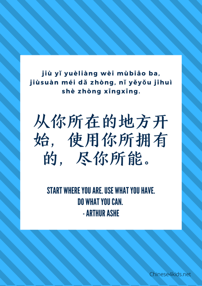 Chinese Inspirational Posters for a Positive Learning Environment