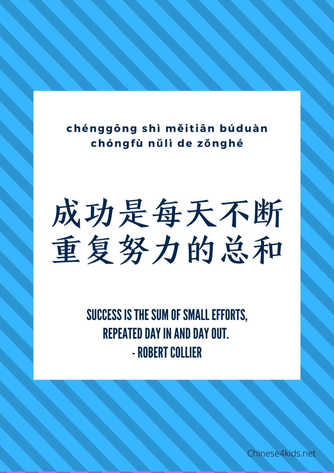 Chinese Inspirational Posters for a Positive Learning Environment