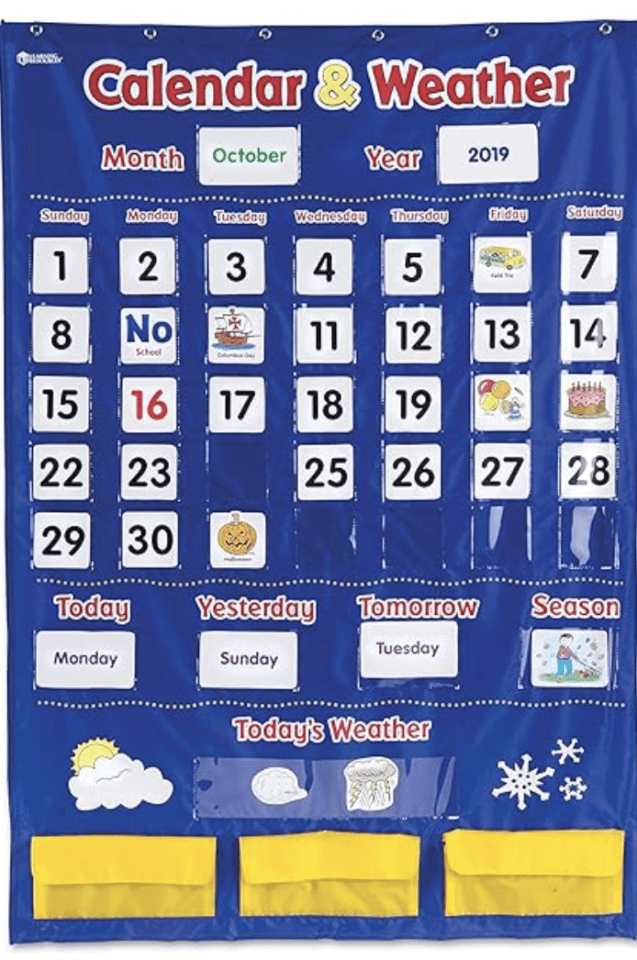 Chinese Visual Calendar- A Great Tool for School and Home Use With Kids