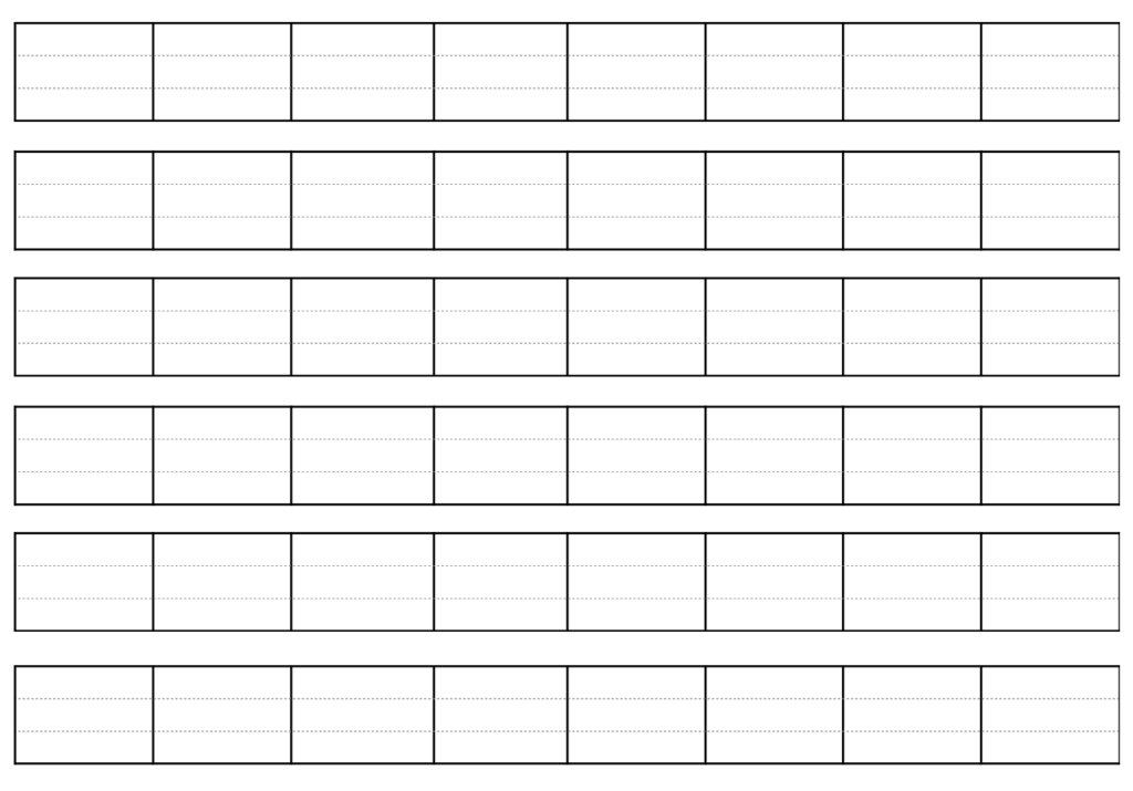 Practice Paper for Learning Chinese Writing