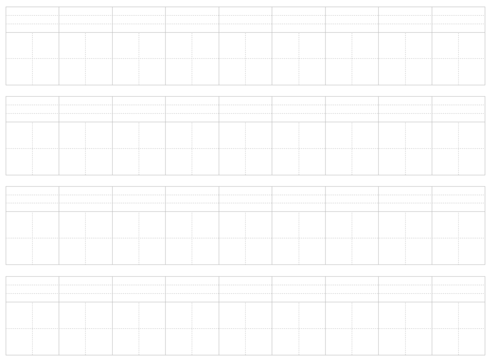 Practice Paper for Learning Chinese Writing
