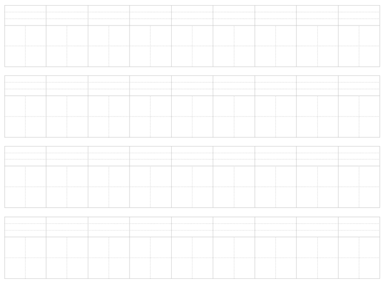 Practice Paper for Learning Chinese Writing