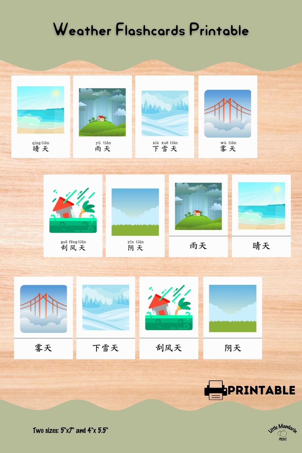 Weather in Chinese - Talk about Weather in Chinese with Kids