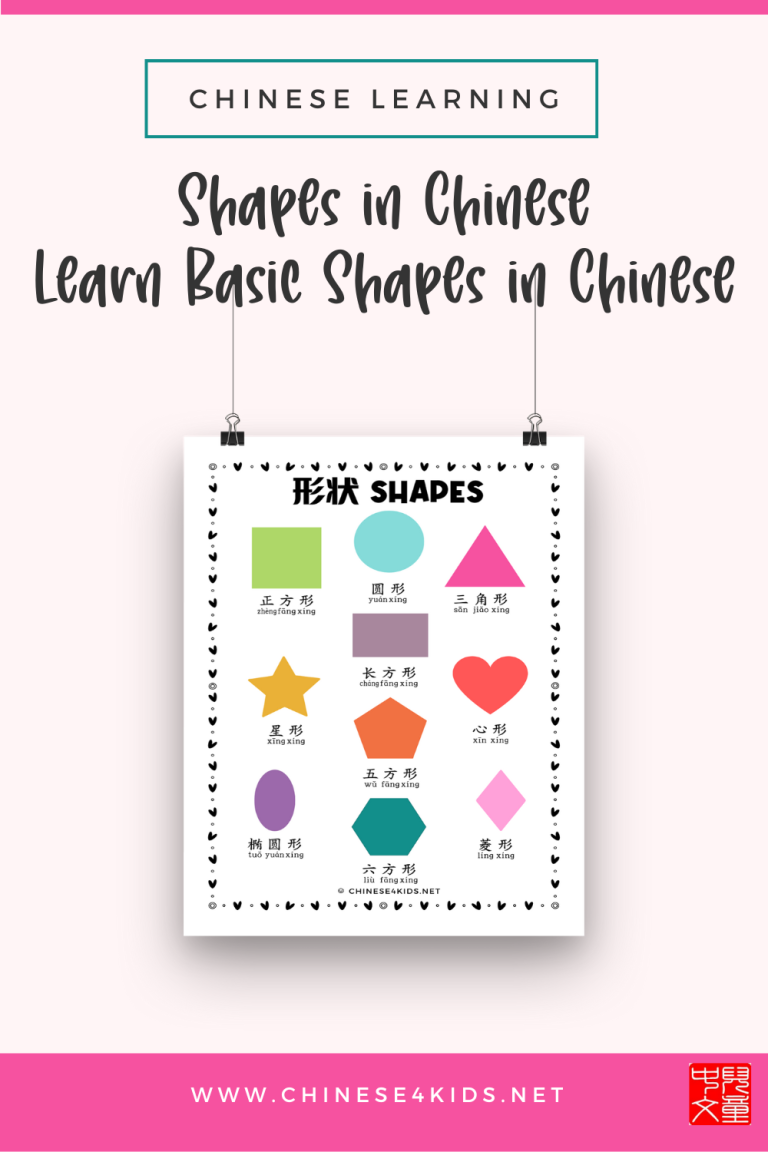Shapes in Chinese - Learn Basic Shapes in Mandarin Chinese