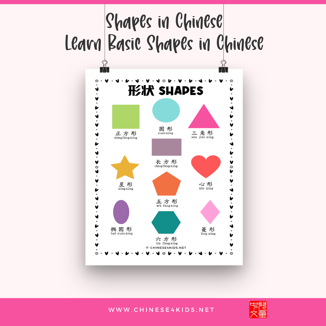 Shapes in Chinese - Learn Basic Shapes in Mandarin Chinese