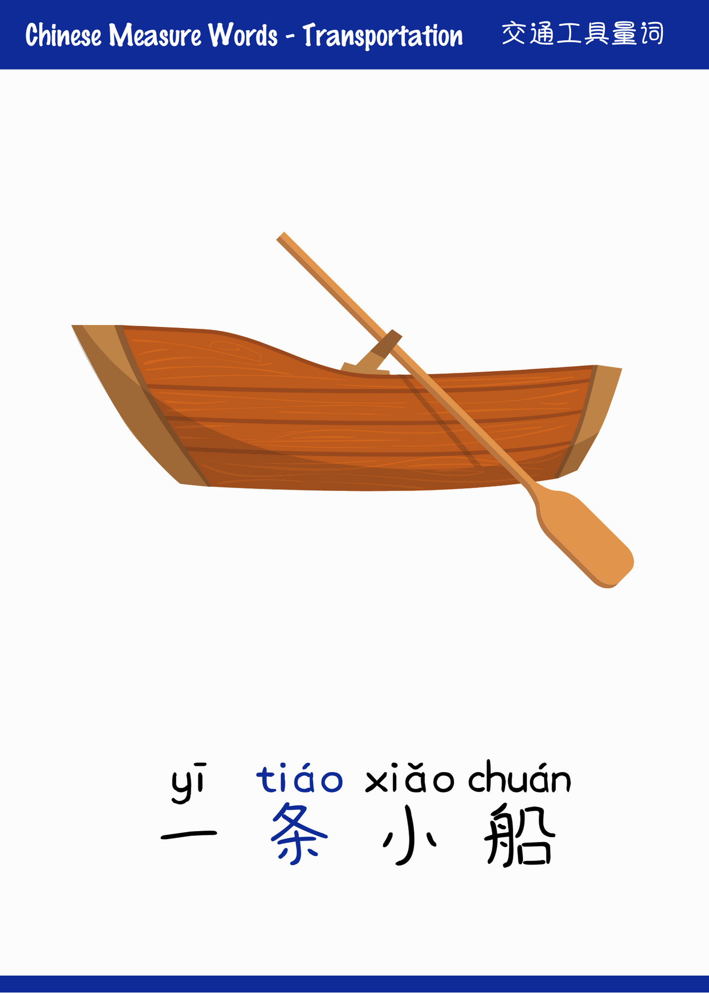 6 Chinese Measure words for Transportation Vehicles