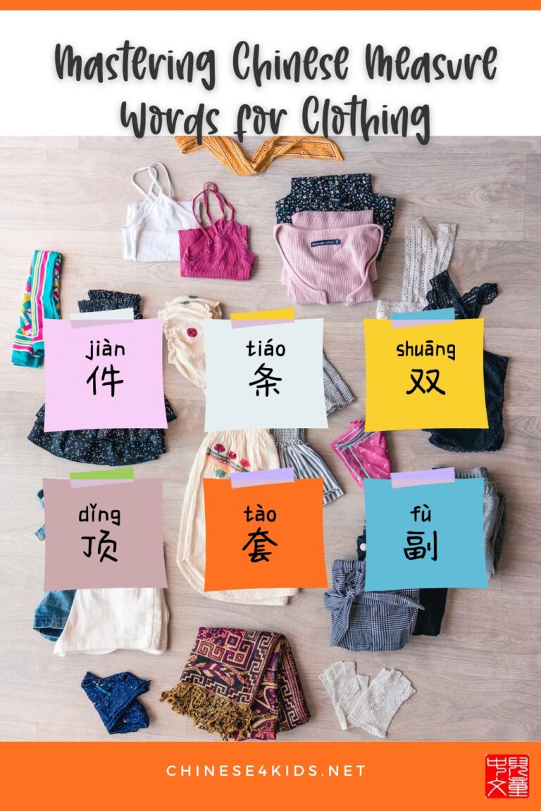 Mastering Chinese Measure Words for Clothing