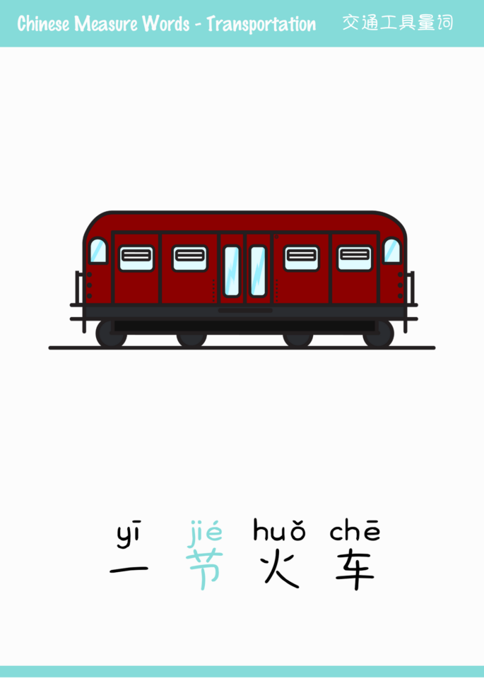 6 Chinese Measure words for Transportation Vehicles