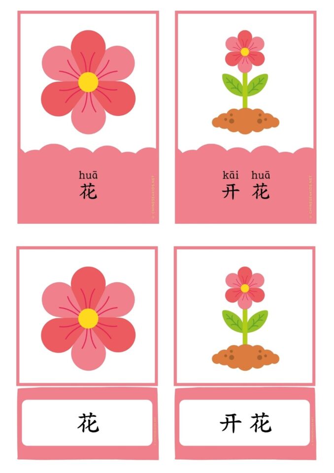 Gardening and Plants Chinese Learning Activities for Kids