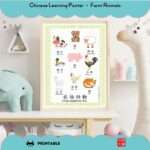 Chinese Basic Vocabulary Poster Bundle - Digital Printable