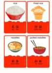 Chinese Food Vocabulary Montessori 3-Part Flashcards