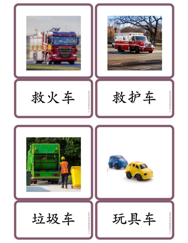 A Guide to Chinese Vehicle Words Ending with "车"