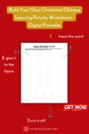 Build Your Own Christmas Chinese Learning Activity Worksheets
